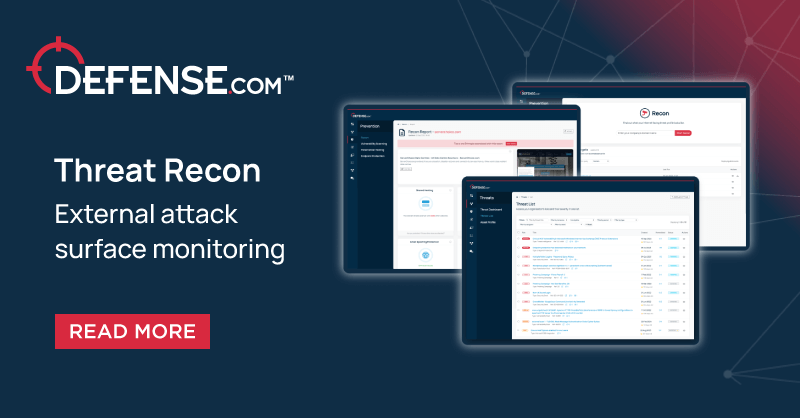 Threat Recon – External attack surface monitoring