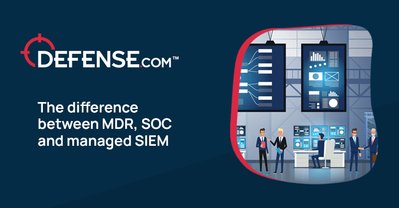 Difference between MDR, SOC & SIEM – Defense.com™